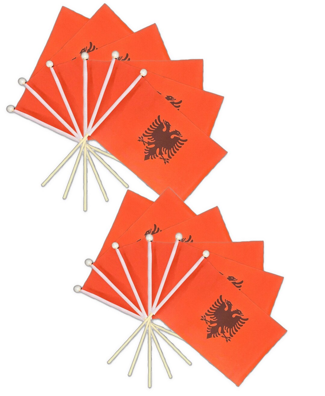 12 X Albania Small Hand Waving Flags 9inch X 6inch - Etsy