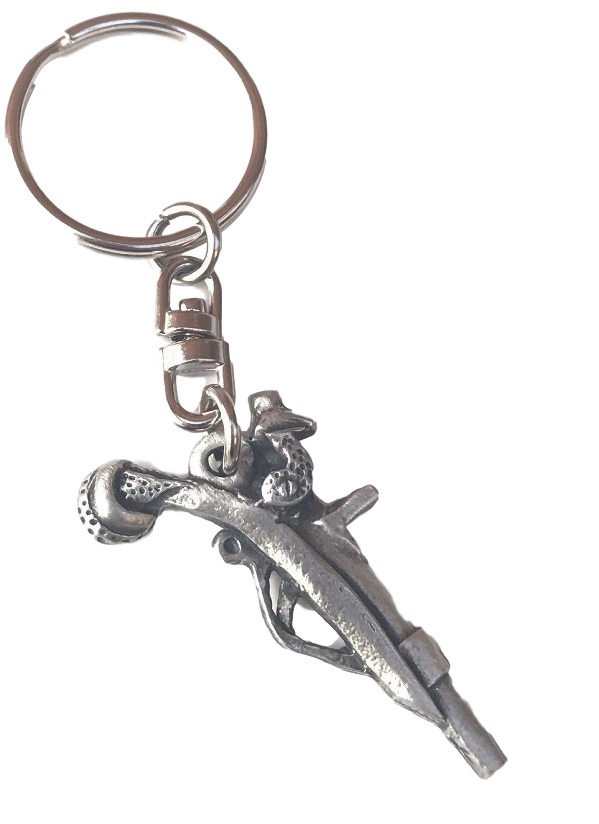 Antique Flintlock Handcrafted In Solid English Pewter Key Ring | Etsy