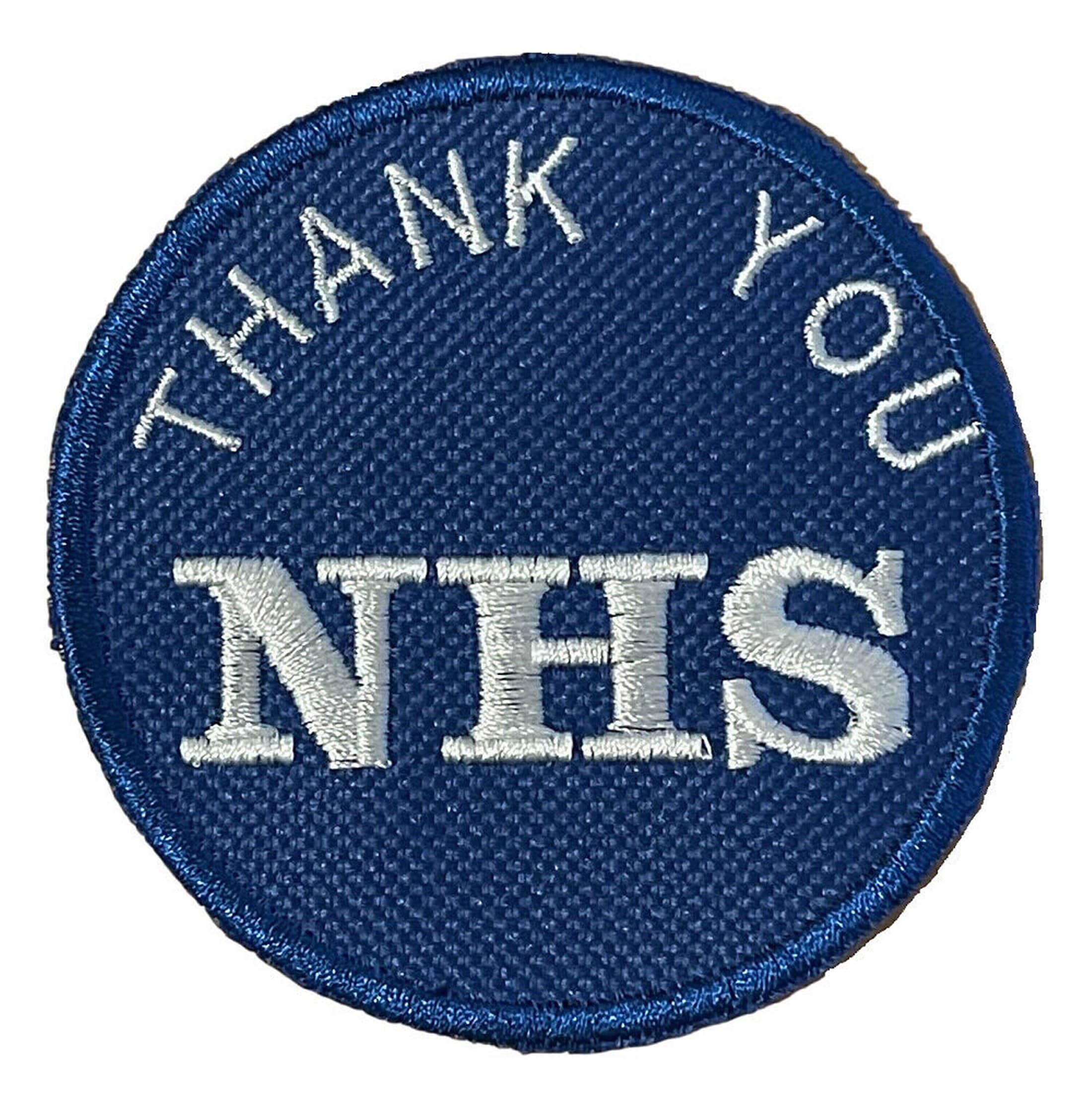 Thank You NHS Round Embroidered Sew or Iron on Patch (A) - Etsy UK