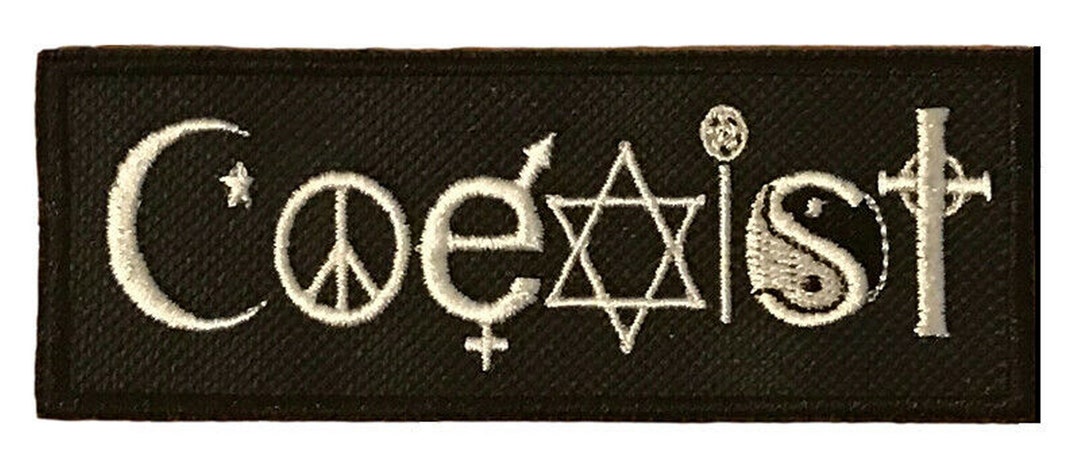 Coexist, Peace, Equality and Unity Embroidered Sew / Iron on Patch ...