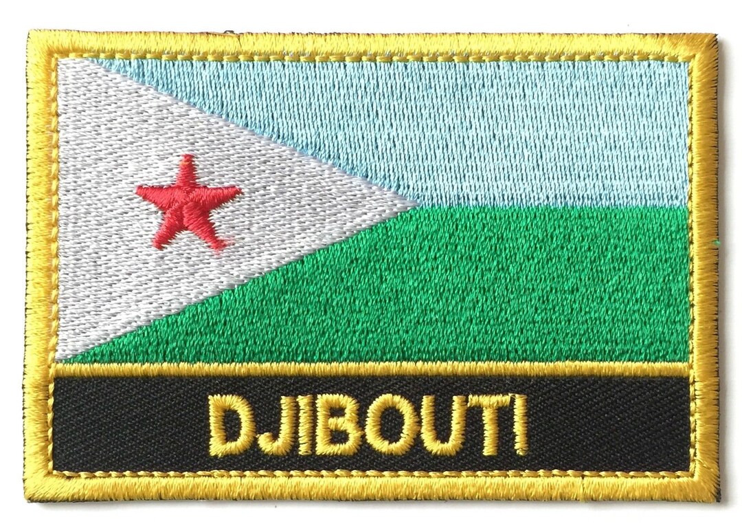Djibouti Embroidered Sew or Iron on Patch Badge - Etsy