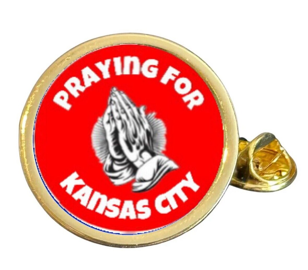 Praying for Kansas City Gold Plated Domed Lapel Pin Badge in Bag - Etsy