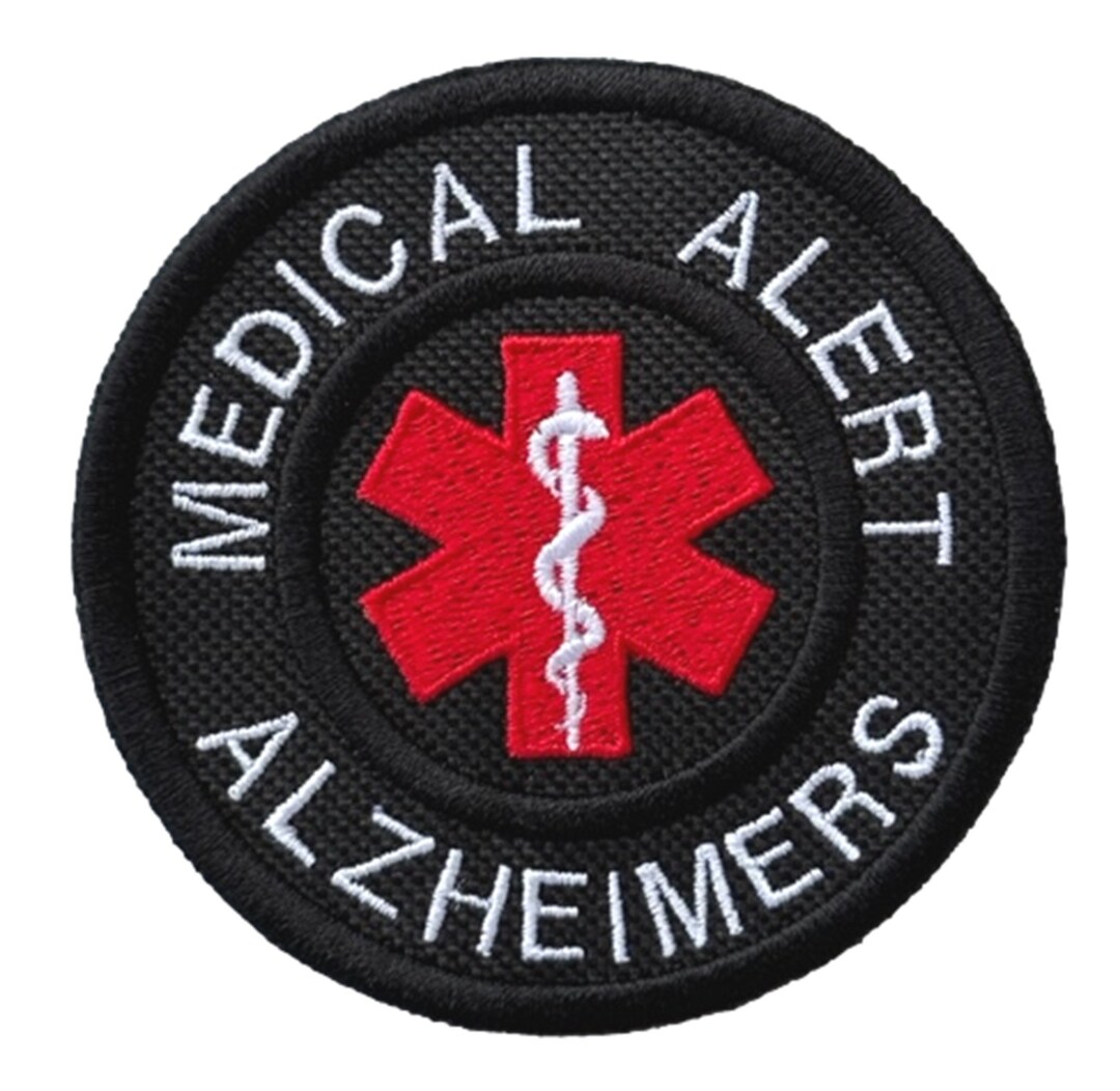 Medical Alert Embroidered Patches - Alzheimers (A) - Etsy