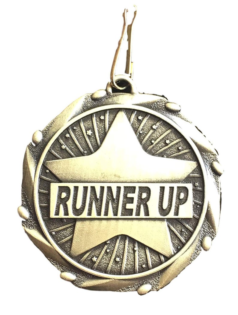 Emblems-gifts Personalized Runner up Award Medal Complete With - Etsy ...