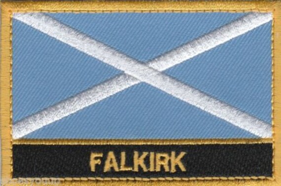 Falkirk Scotland Town & City Embroidered Sew on Patch Badge | Etsy