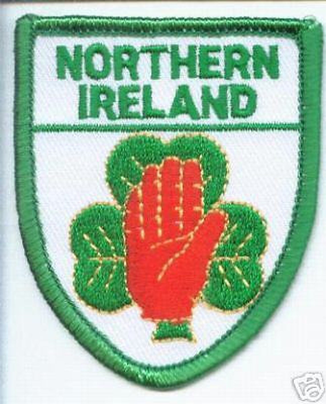 Northern Ireland Shamrock & Red Hand Patch Badge (A154) - Etsy
