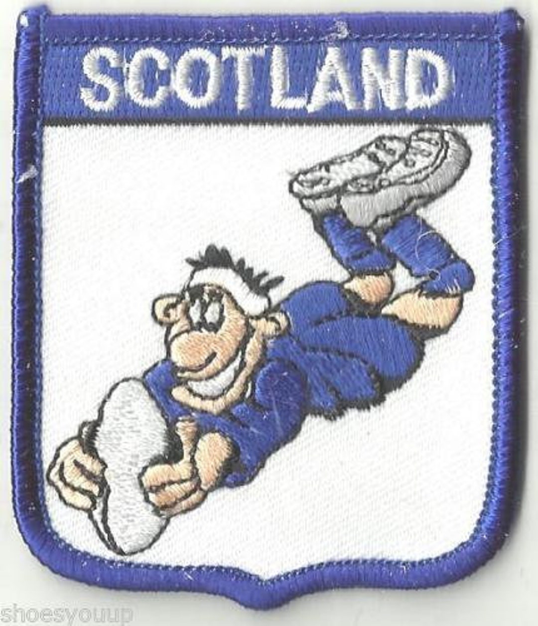 Scotland Rugby Player Flag Crest World Embroidered Patch - Etsy