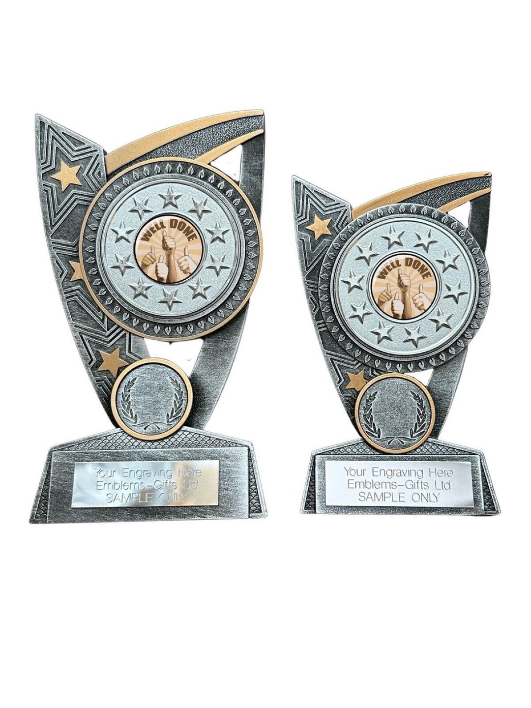 Well Done Thumbs up Triumph Resin Sports Trophy Engraved Free - Etsy