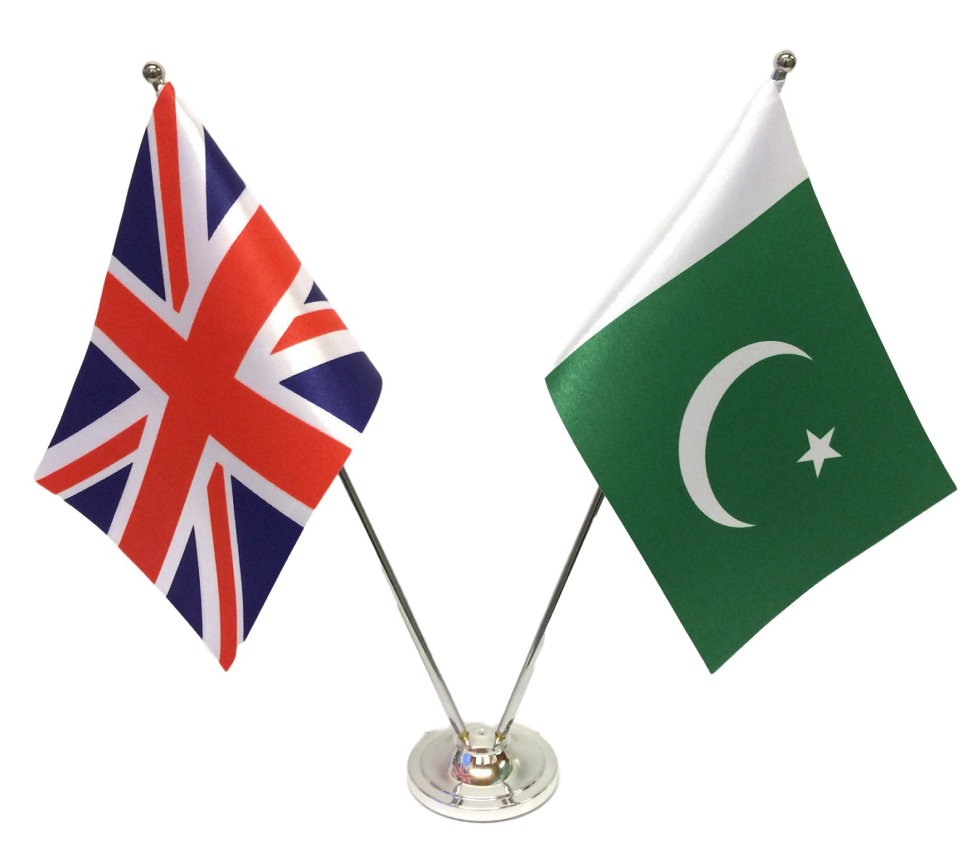 Union Jack GB & Pakistan Friendship Flags Chrome and Satin - Etsy