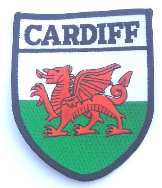 Cardiff City Large Flag Embroidered Patch Badge A076 | Etsy
