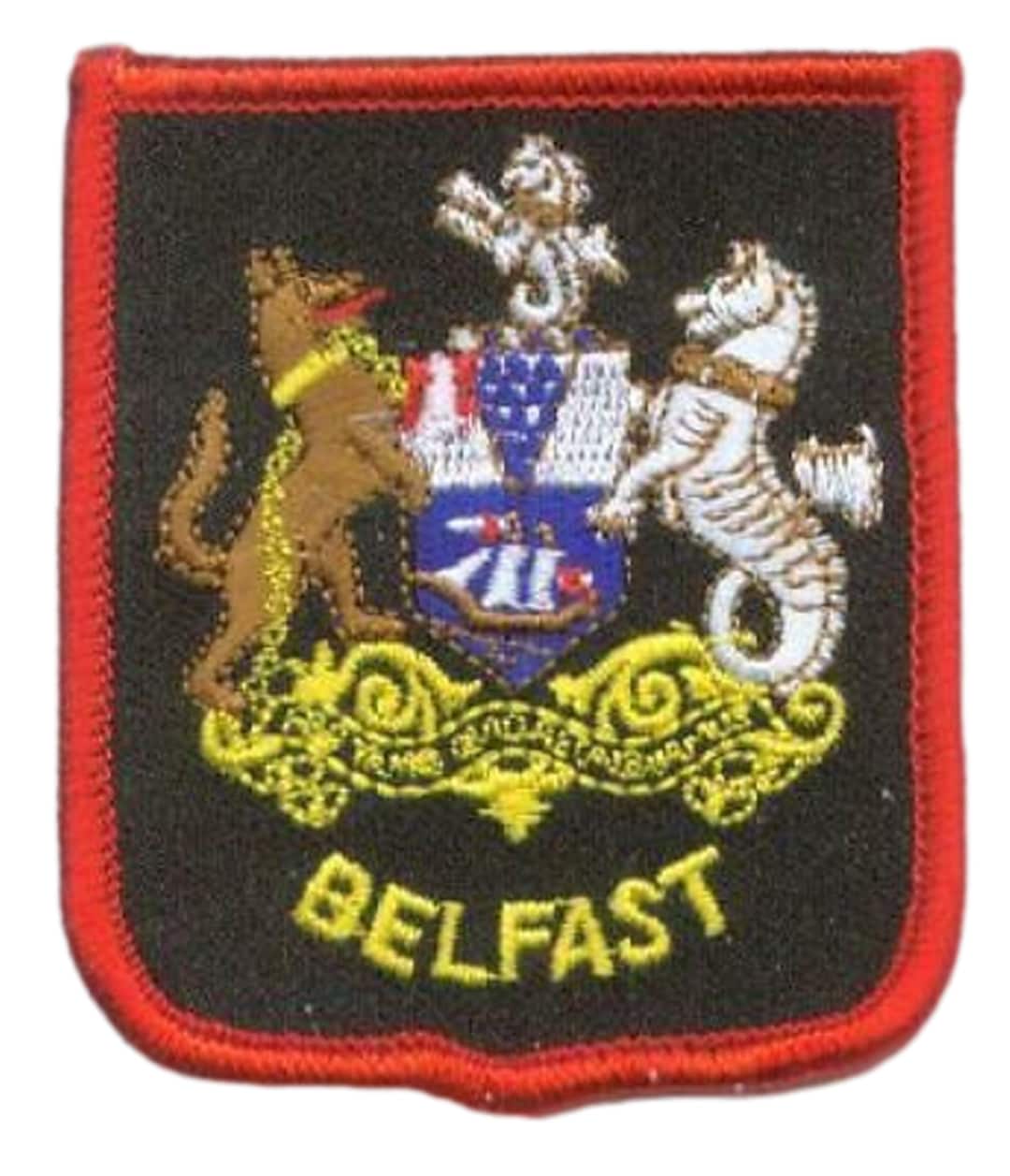 Belfast Wappen Flagge Gestickter Aufnäher (A327) - Etsy.de