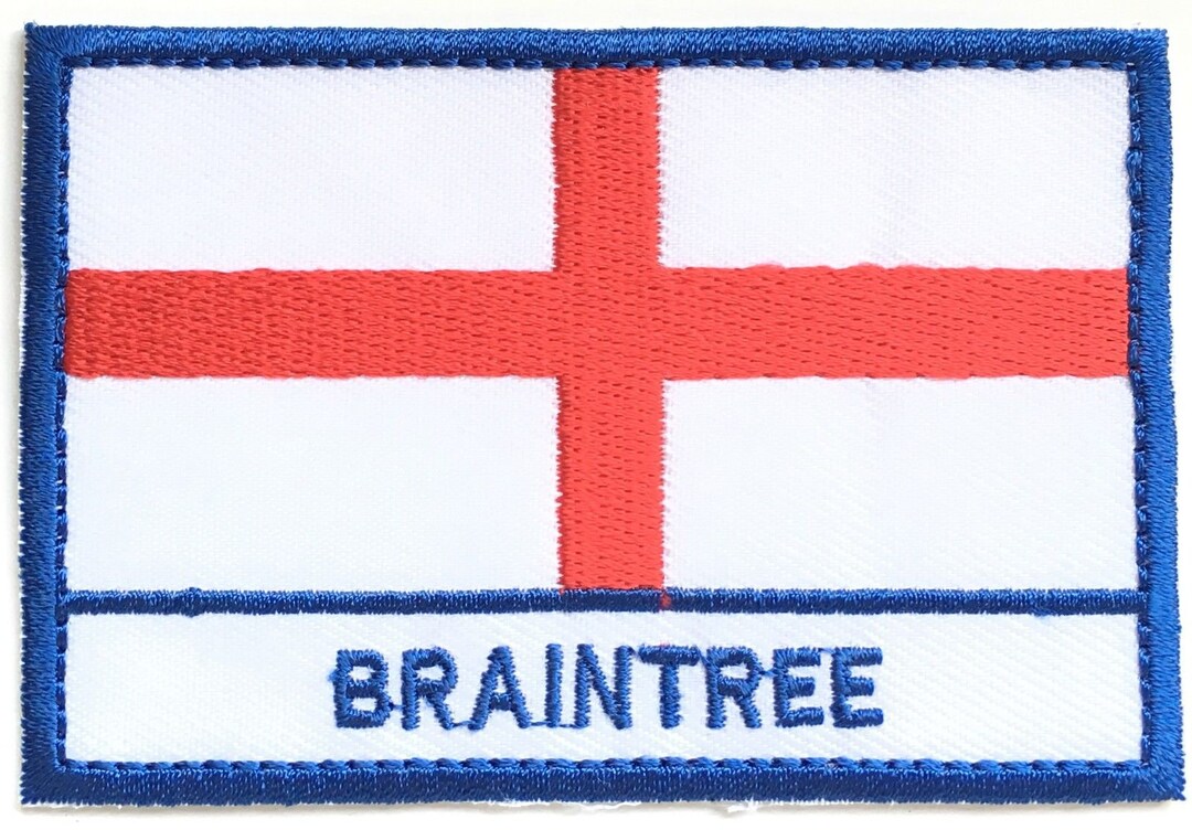 Braintree England Town & City Embroidered Sew on Patch Badge - Etsy