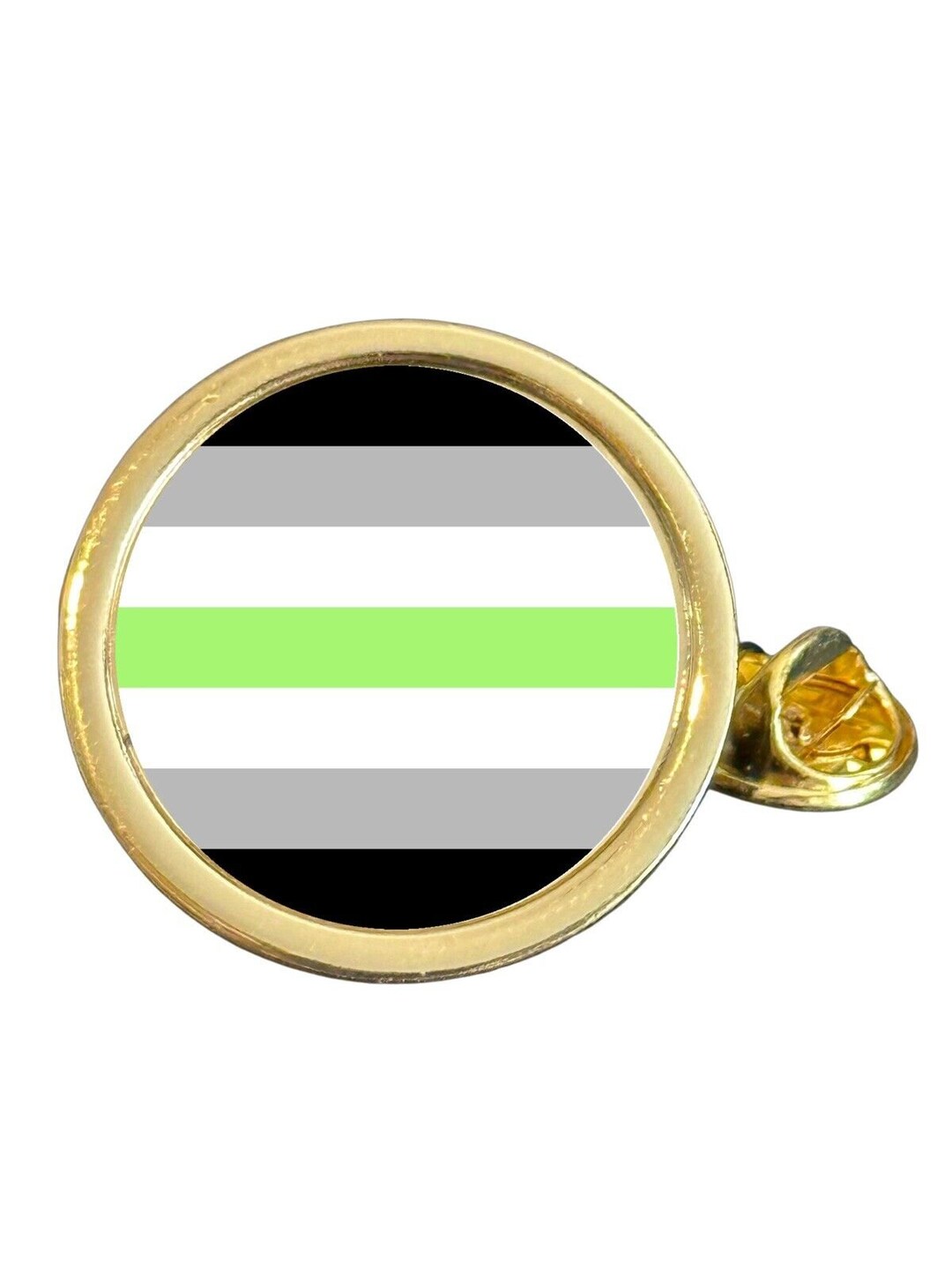 Agender LGBTQ+ Pride Gold Plated Domed Lapel Pin Badge in Bag - Etsy