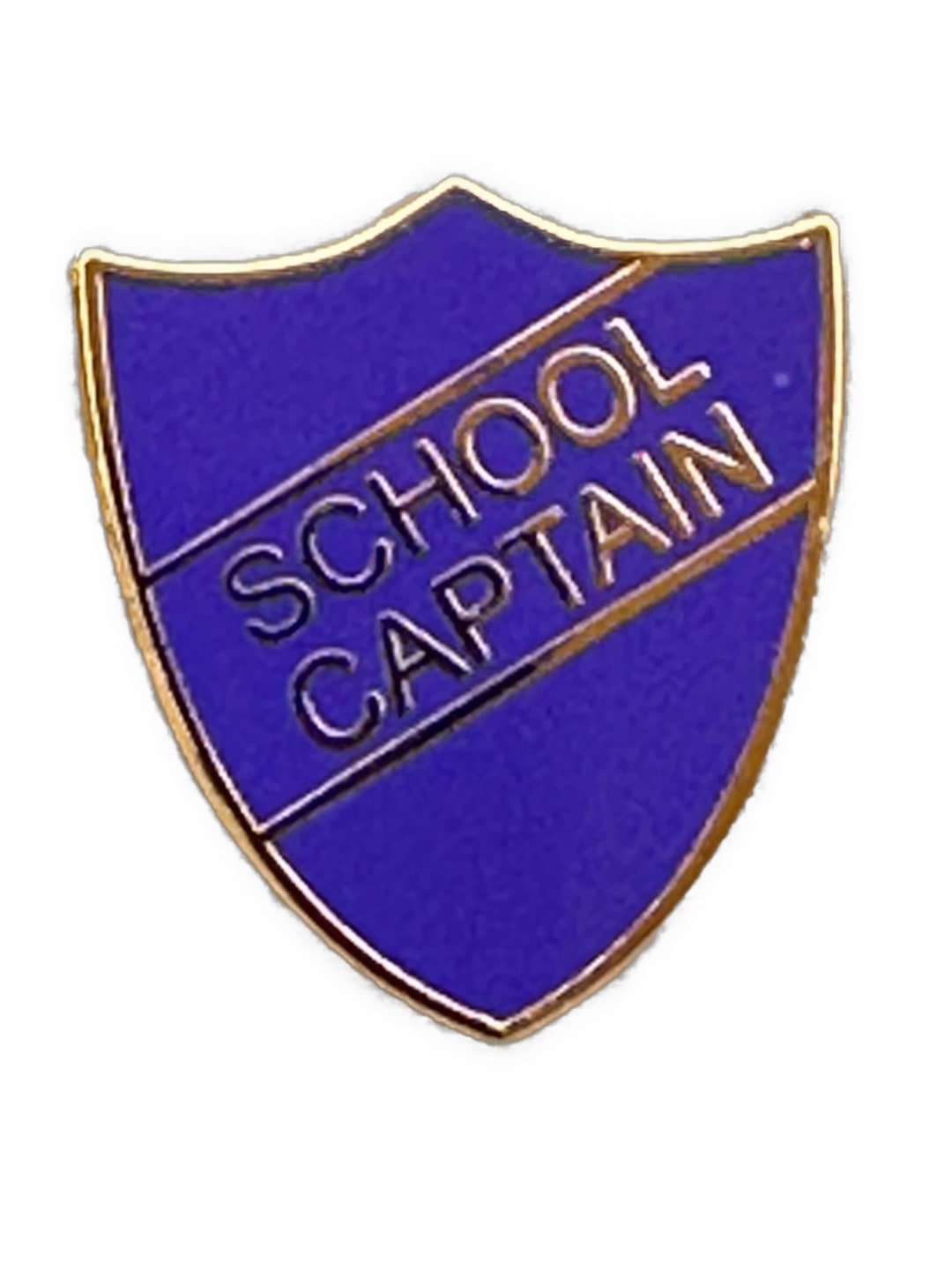 School Captain Violet School / College Enamel Lapel Pin Badge - Etsy