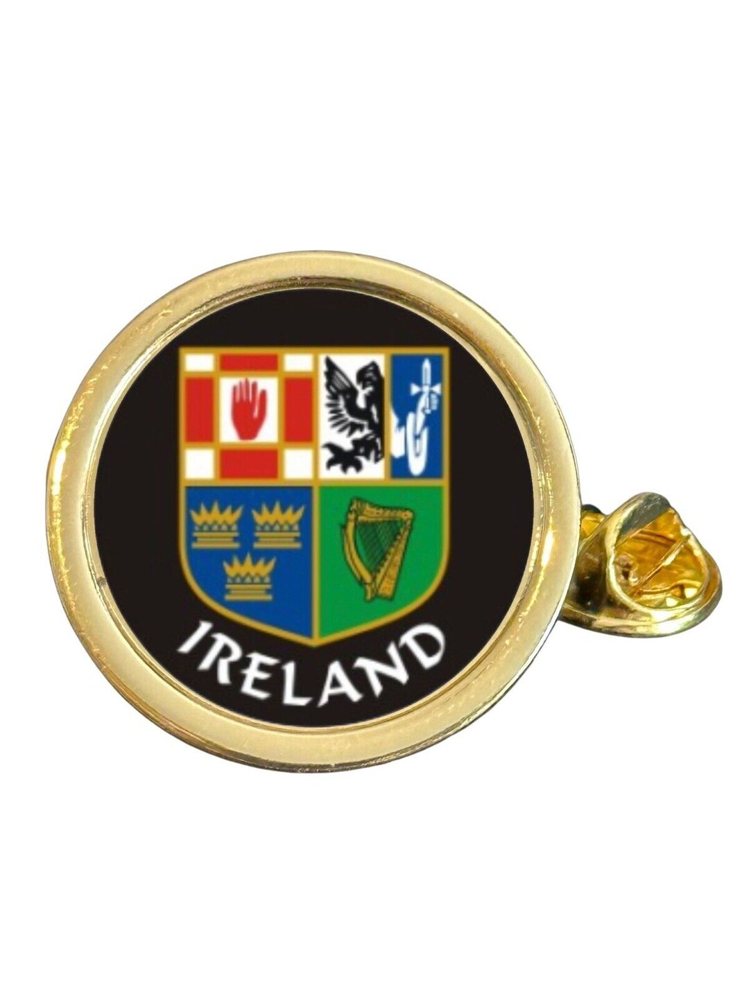 Ireland Four Provinces Gold Plated Domed Lapel Pin Badge in Bag - Etsy