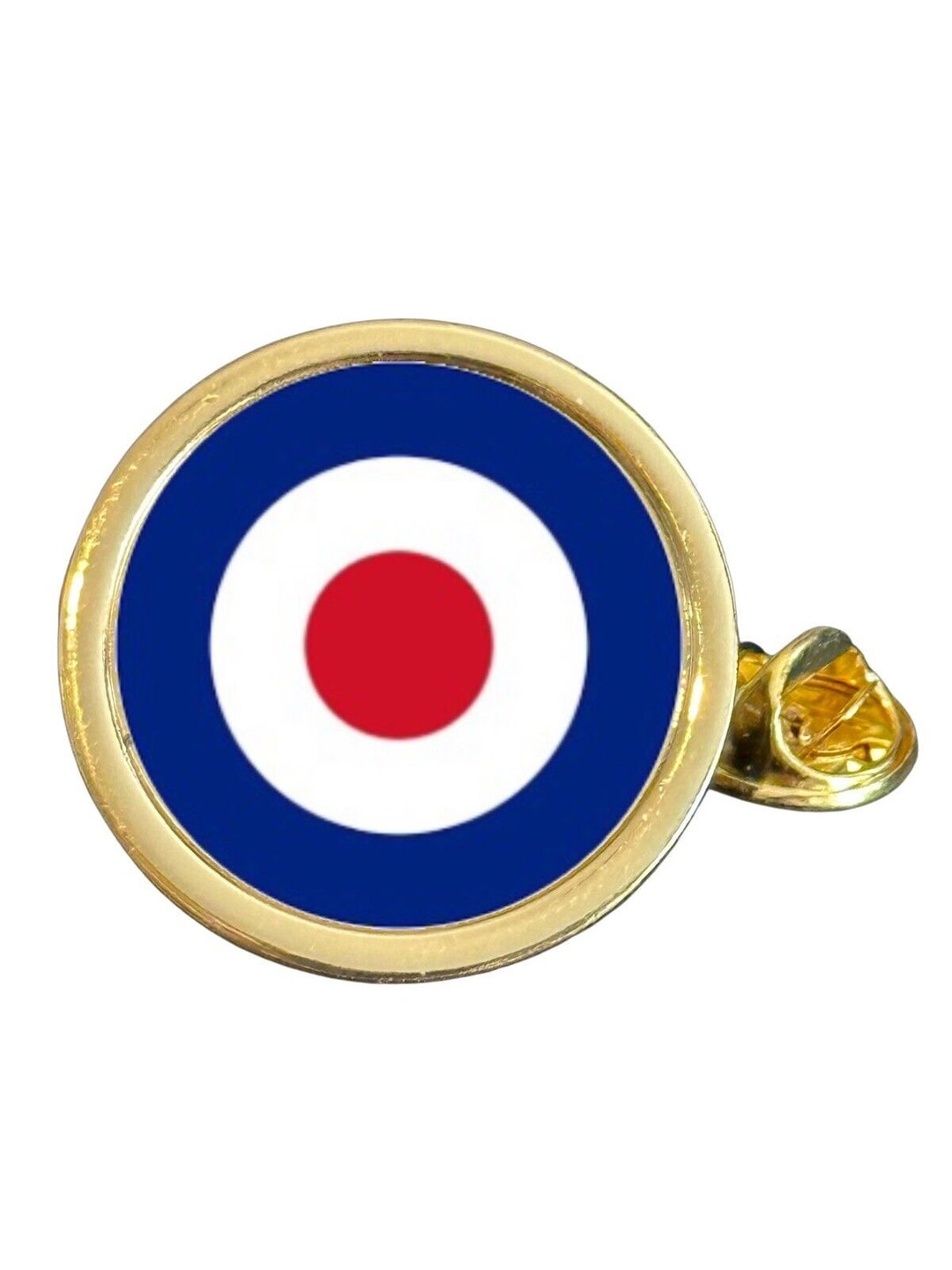 RAF Roundel Target Gold Plated Domed Lapel Pin Badge in Bag - Etsy