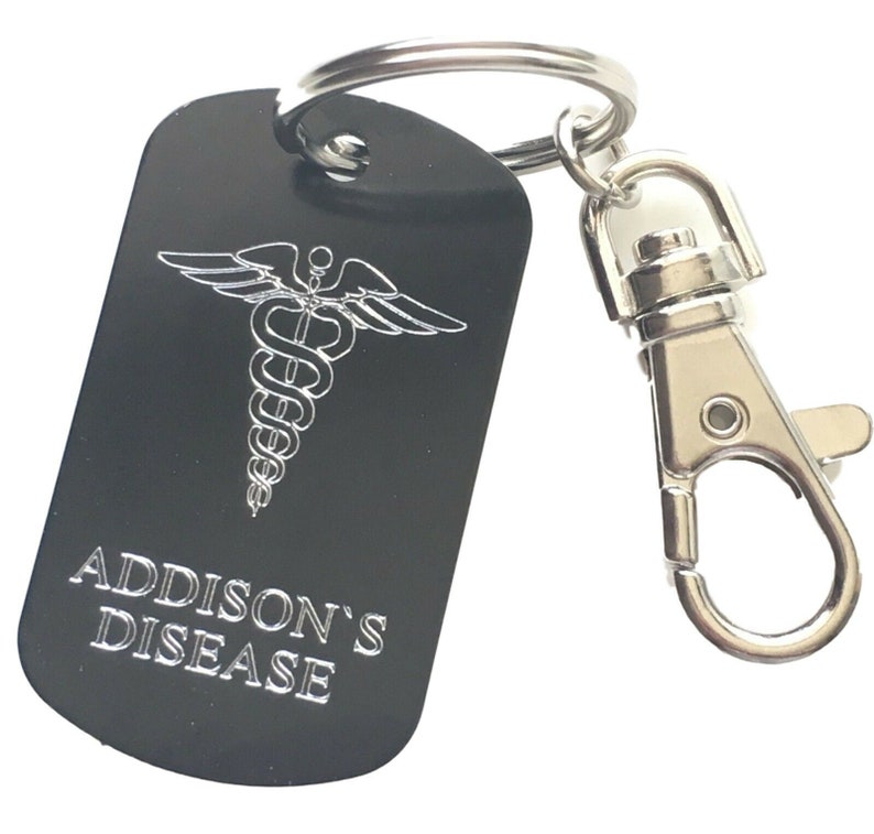Personalised Addison's Disease SOS Medical Alert ID Tag - Etsy UK
