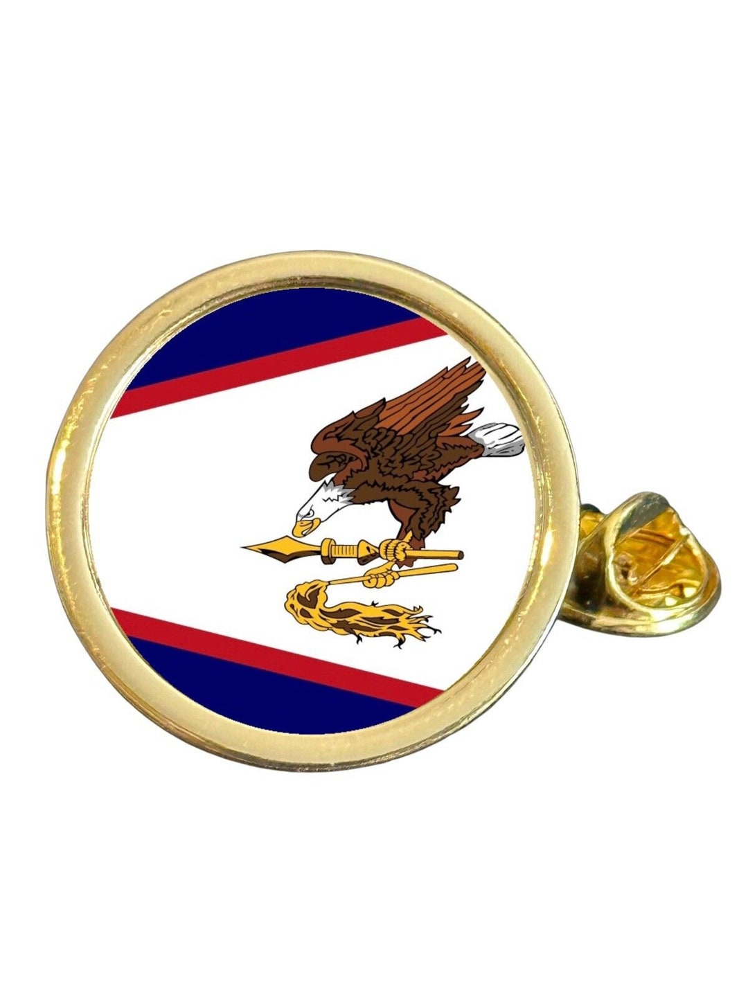 American Samoa Flag Gold Plated Domed Lapel Pin Badge in Bag - Etsy