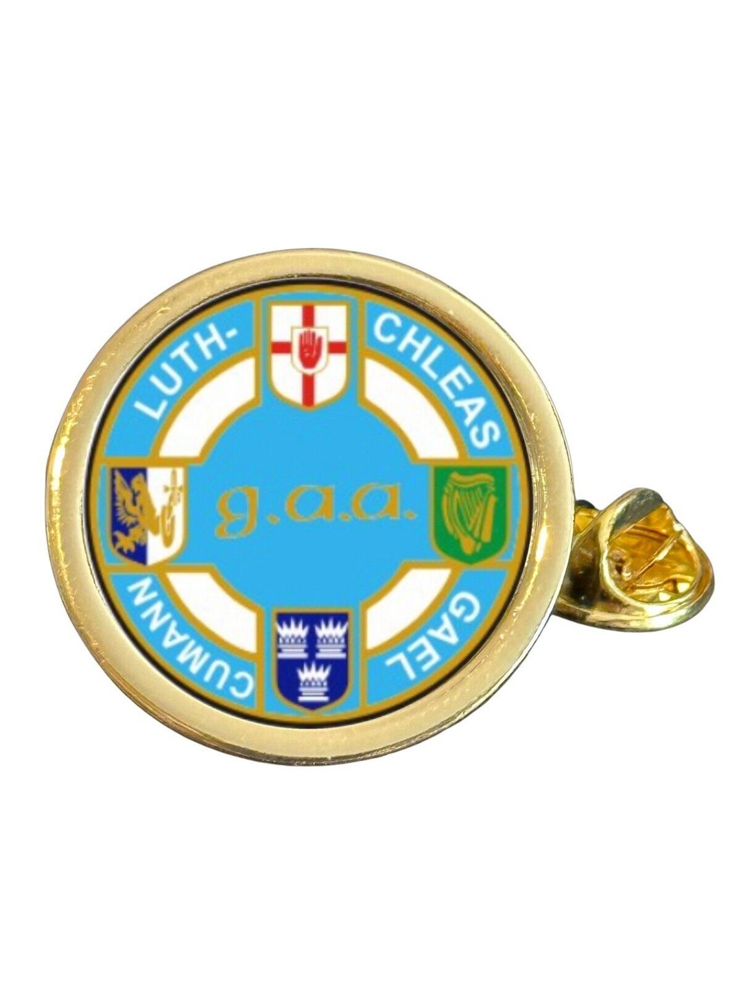Gaelic Football GAA Crest Gold Plated Domed Lapel Pin Badge in Bag - Etsy