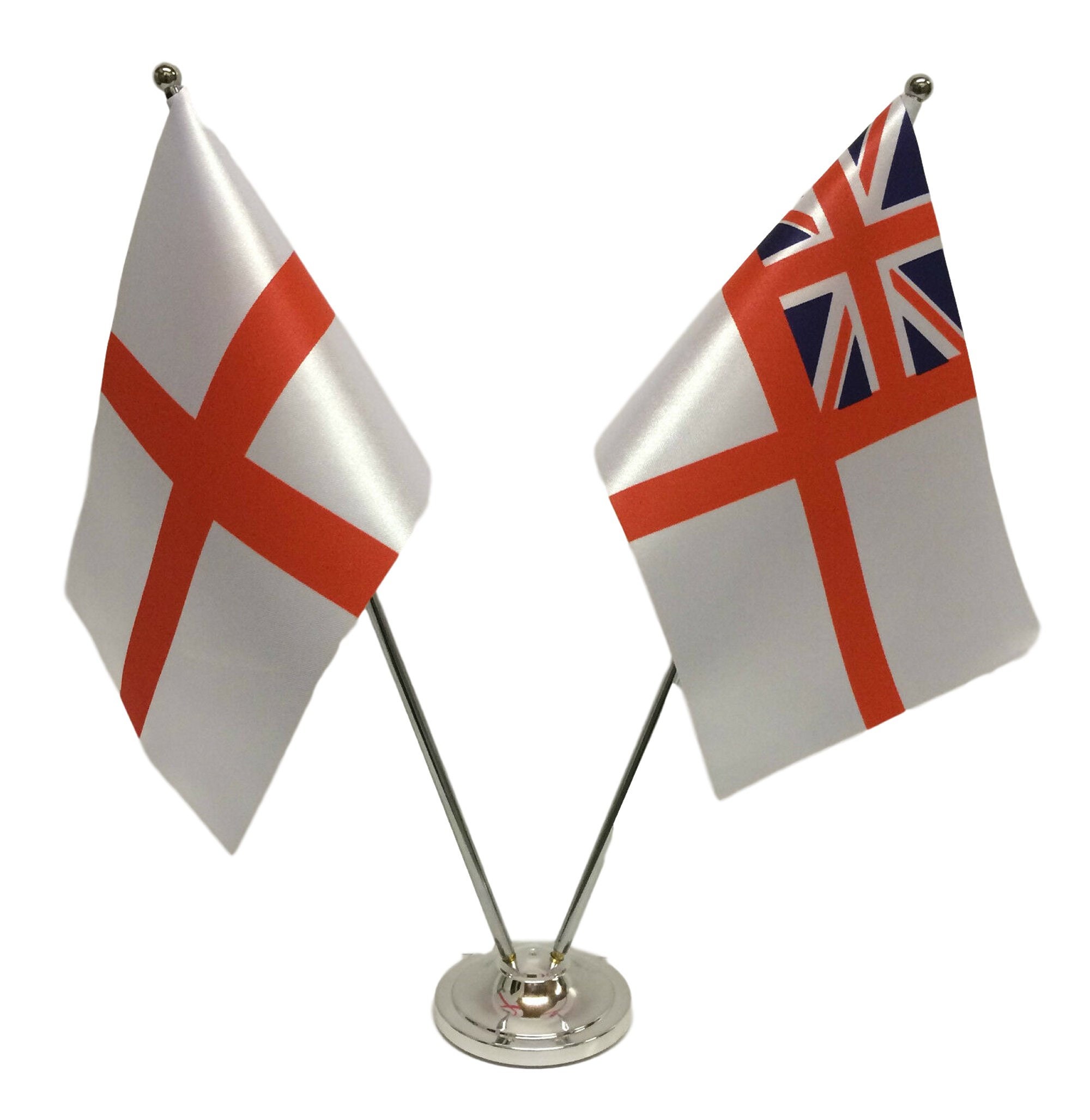 England & The White Ensign Flags Chrome and Satin Table Desk | Etsy
