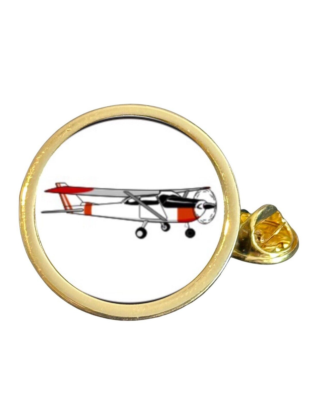 Cessna Aeroplane Gold Plated Domed Lapel Pin Badge in Bag - Etsy