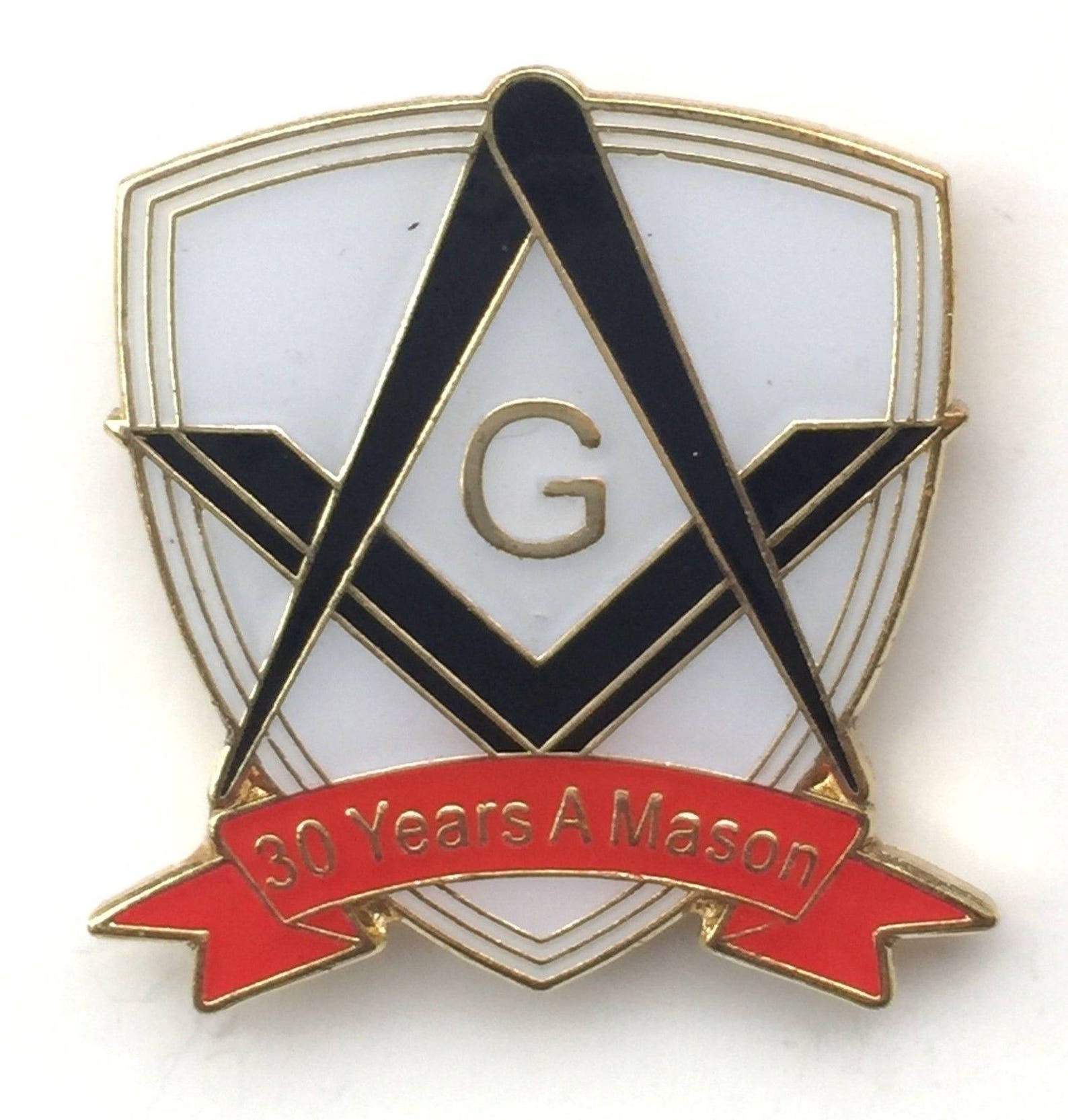 30 Years a Mason Masonic Commemorative Lapel Pin Badge - Etsy UK