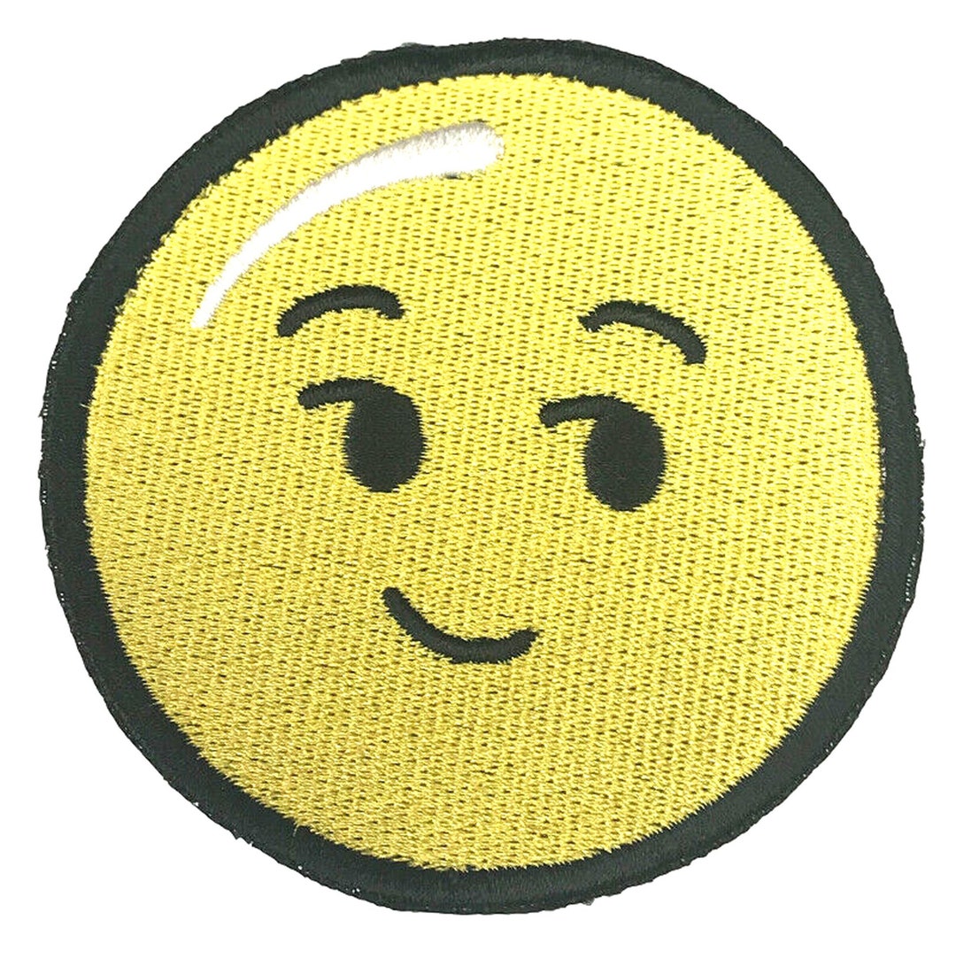 Sly Emotional Face Emoticon Embroidered Sew or Iron on Patch (A) - Etsy
