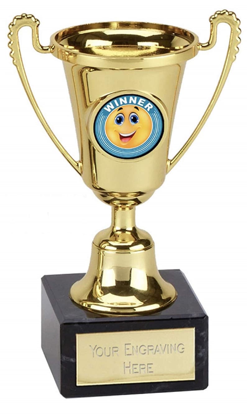 Emblems-gifts Gold Moment Cup Happy Winner Award Plastic - Etsy