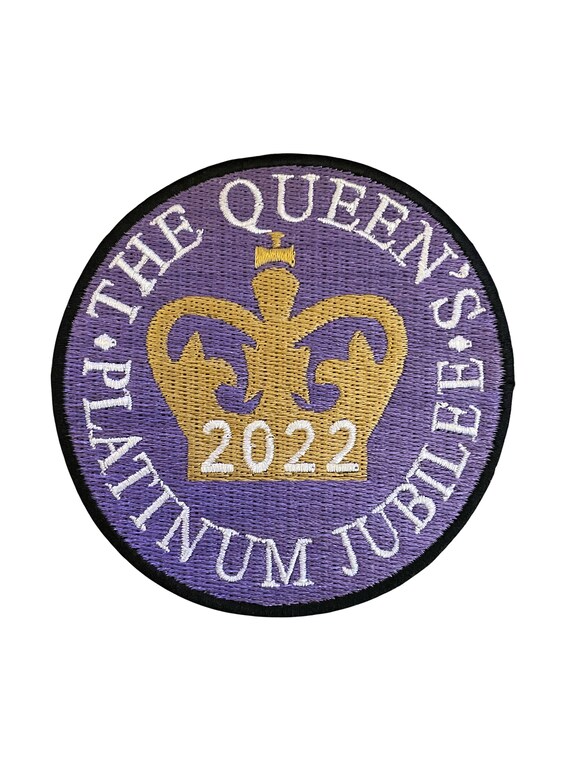The Queens Platinum Jubilee 2022 Fully Embroidered Sew or Iron | Etsy