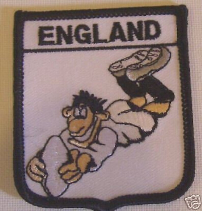 England Rugby Player Flag World Embroidered Patch (A314) - Etsy