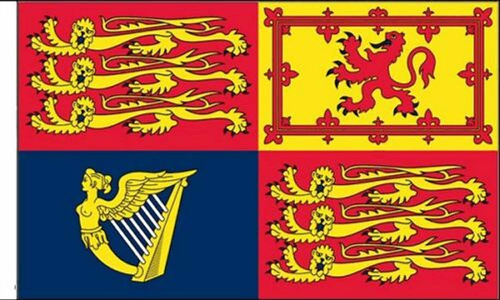 Pack Of Two UK Royal Standard Sleeved Flags suitable for Boats | Etsy