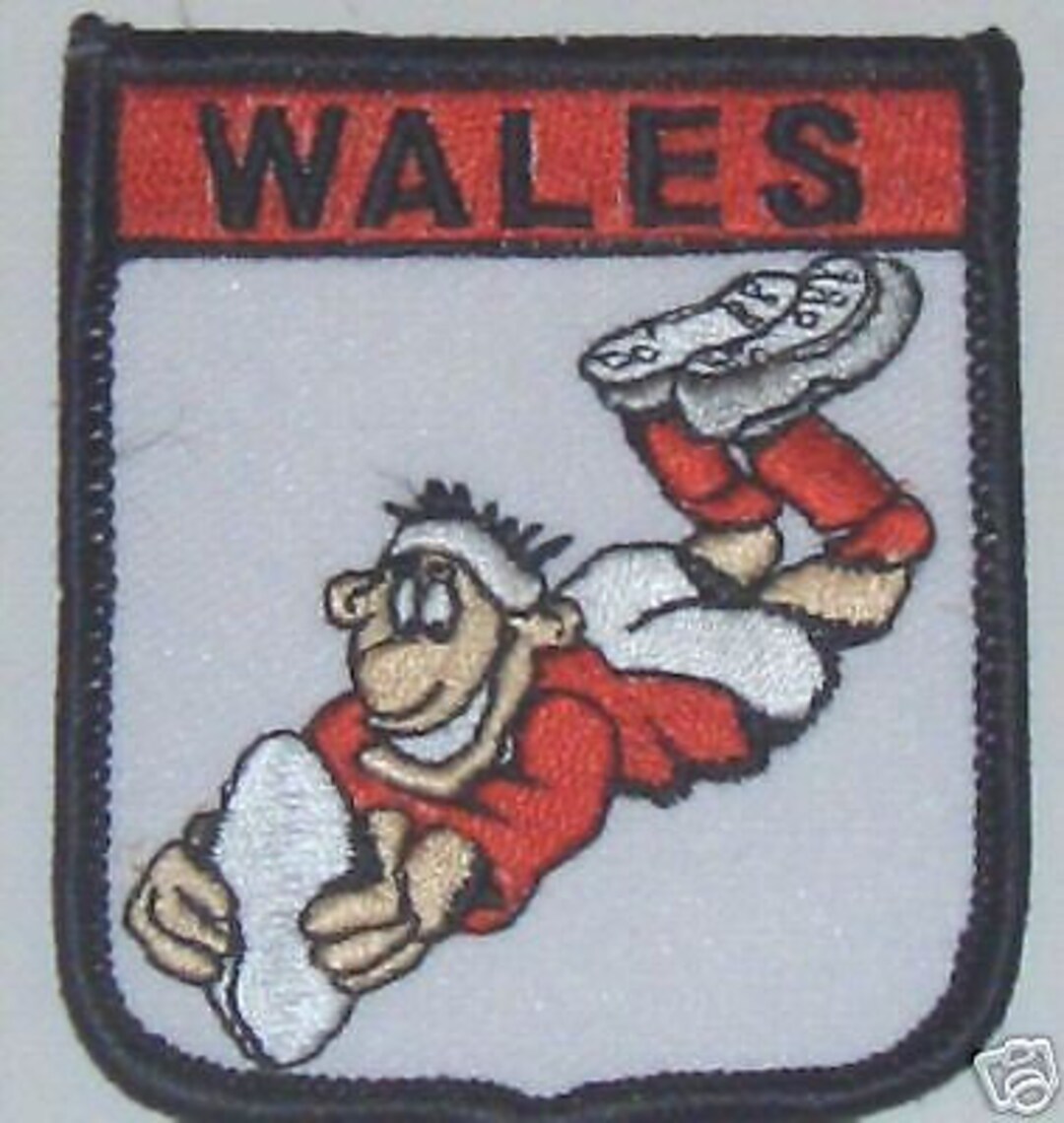 Wales Rugby Player Flag World Embroidered Patch Badge (A316) - Etsy