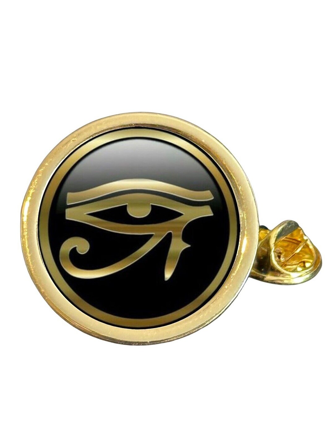 Eye of Horus Gold Plated Domed Lapel Pin Badge in Bag - Etsy