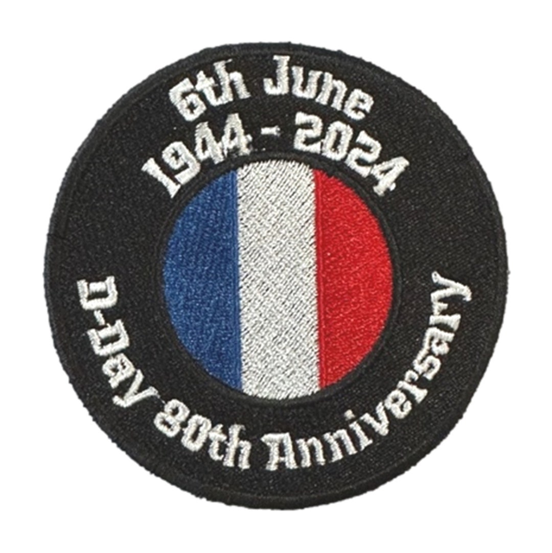 D-day Landings 80th Anniversary 1944-2024 FRANCE Fully Embroidered Sew ...