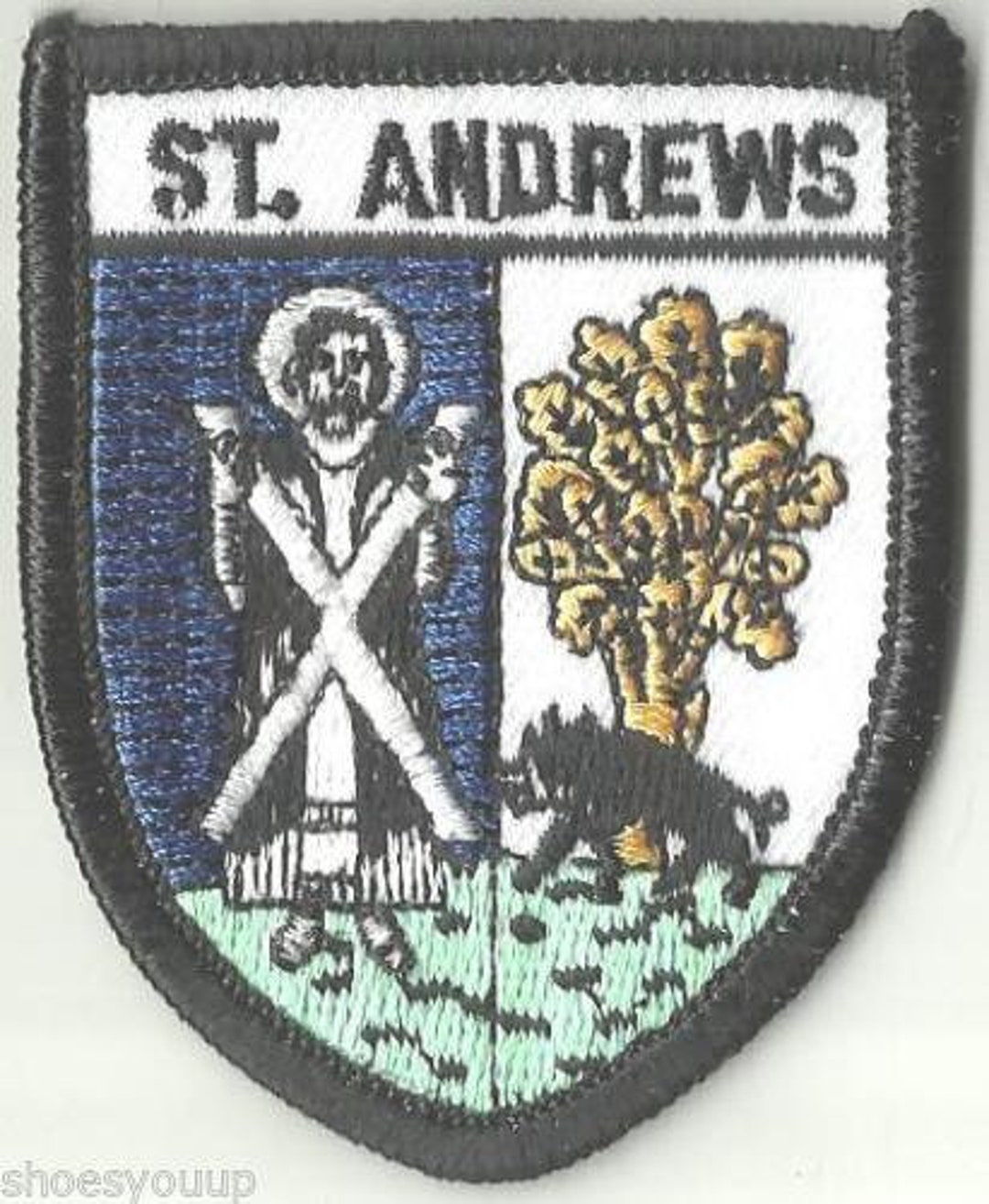 St Andrews Scotland Crest Flag World Embroidered Patch Badge - Etsy