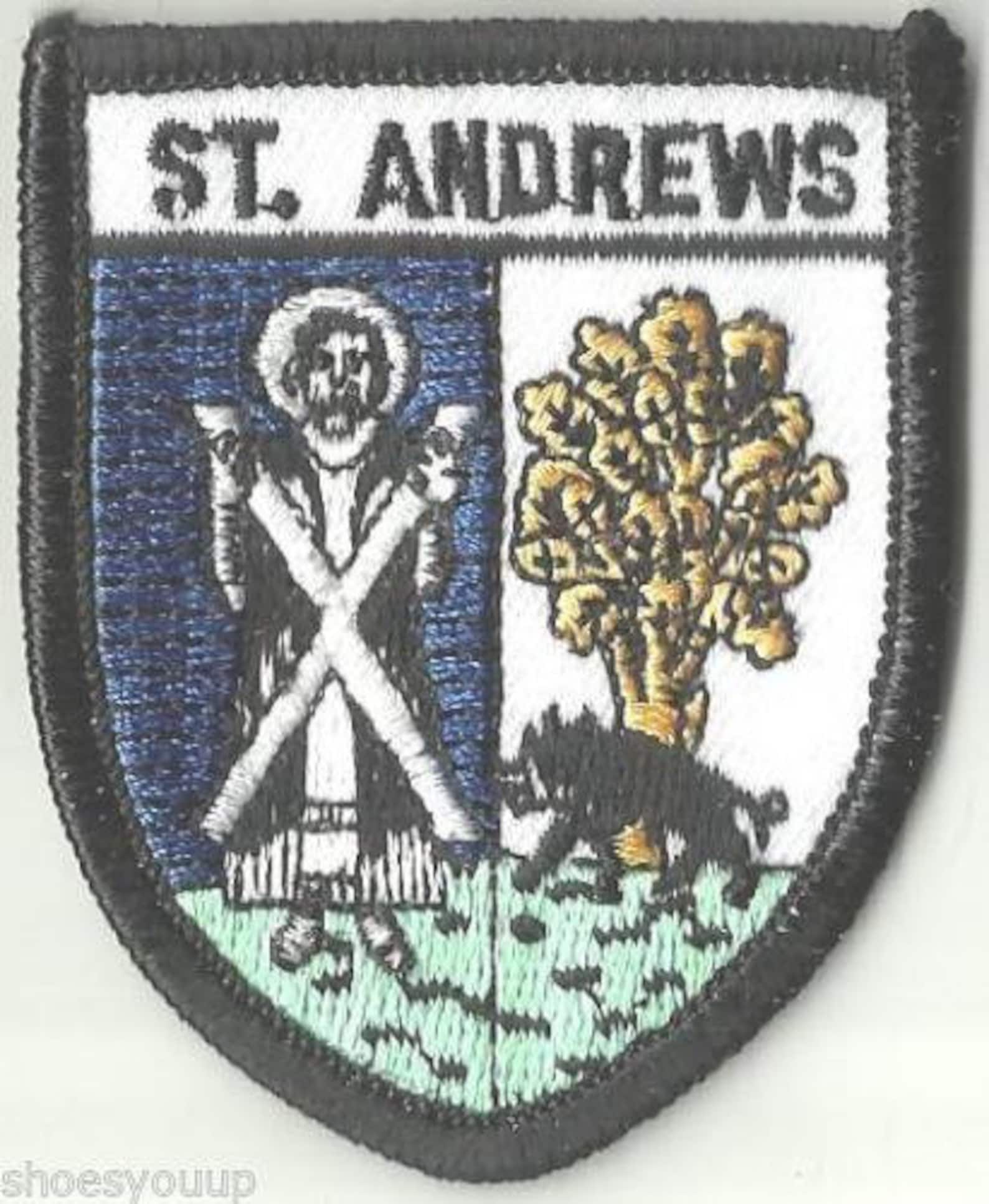 St Andrews Scotland Crest Flag World Embroidered Patch Badge - Etsy