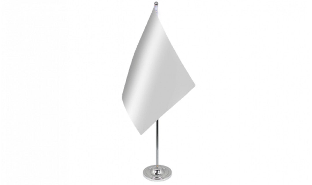 Plain White 9'' X 6'' Satin Printed Table Desk Flag - Etsy