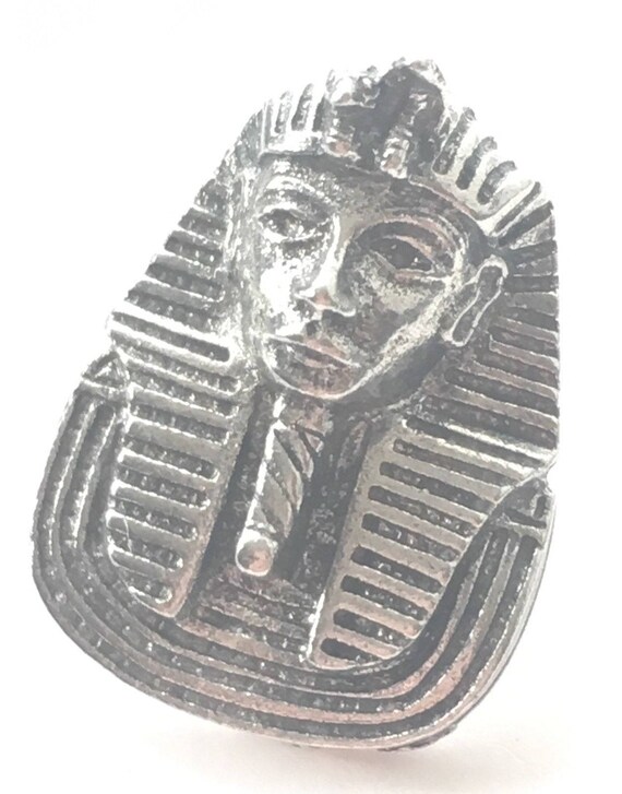 Egyptian Tutankhamun Pewter Lapel Pin Badge Etsy