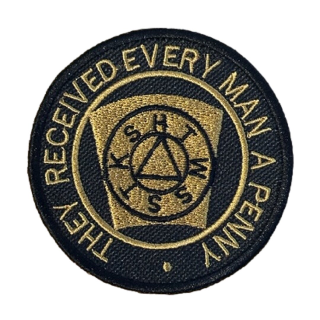 They Received Every Man A Penny Embroidered Sew on or Iron on Patch ...