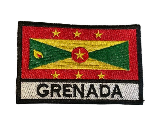 Grenada Fully Embroidered Sew or Iron on Patch Badge A - Etsy