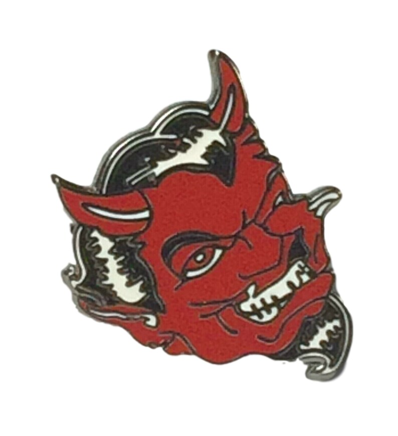 Horned Devil Gothic Biker Hard Quality Enamel Lapel Pin Badge - Etsy UK