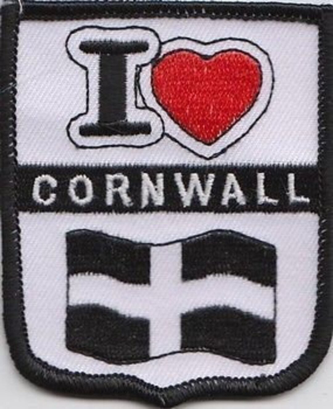 Kernow I Love Cornwall Flag World Embroidered Patch (A460) - Etsy