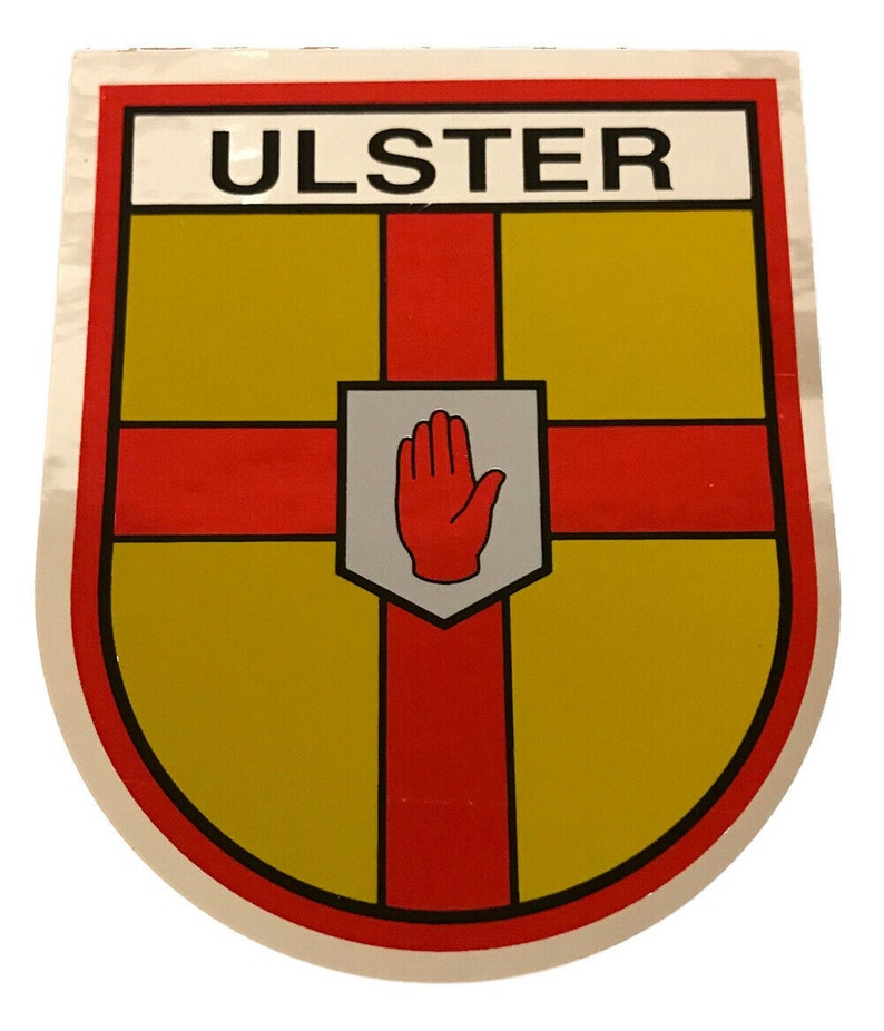 Ulster Shield yellow External Car Sticker Decal SS115 F011 - Etsy