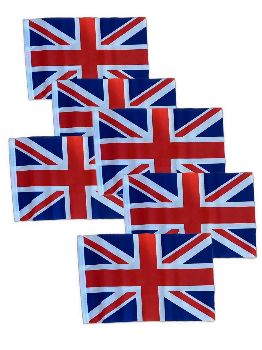 6 X Very Small Sleeved Union Jack Flags 9inch X 6inch - Etsy