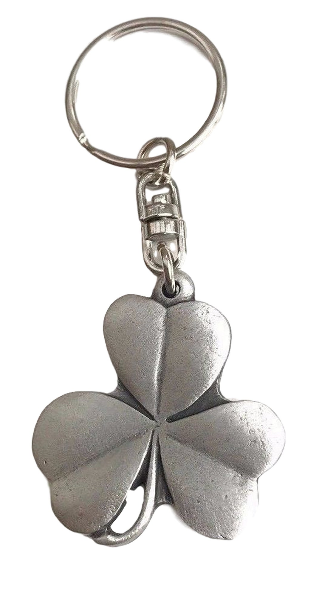 Clover Shamrock Handcrafted From English Pewter Key Ring - Etsy