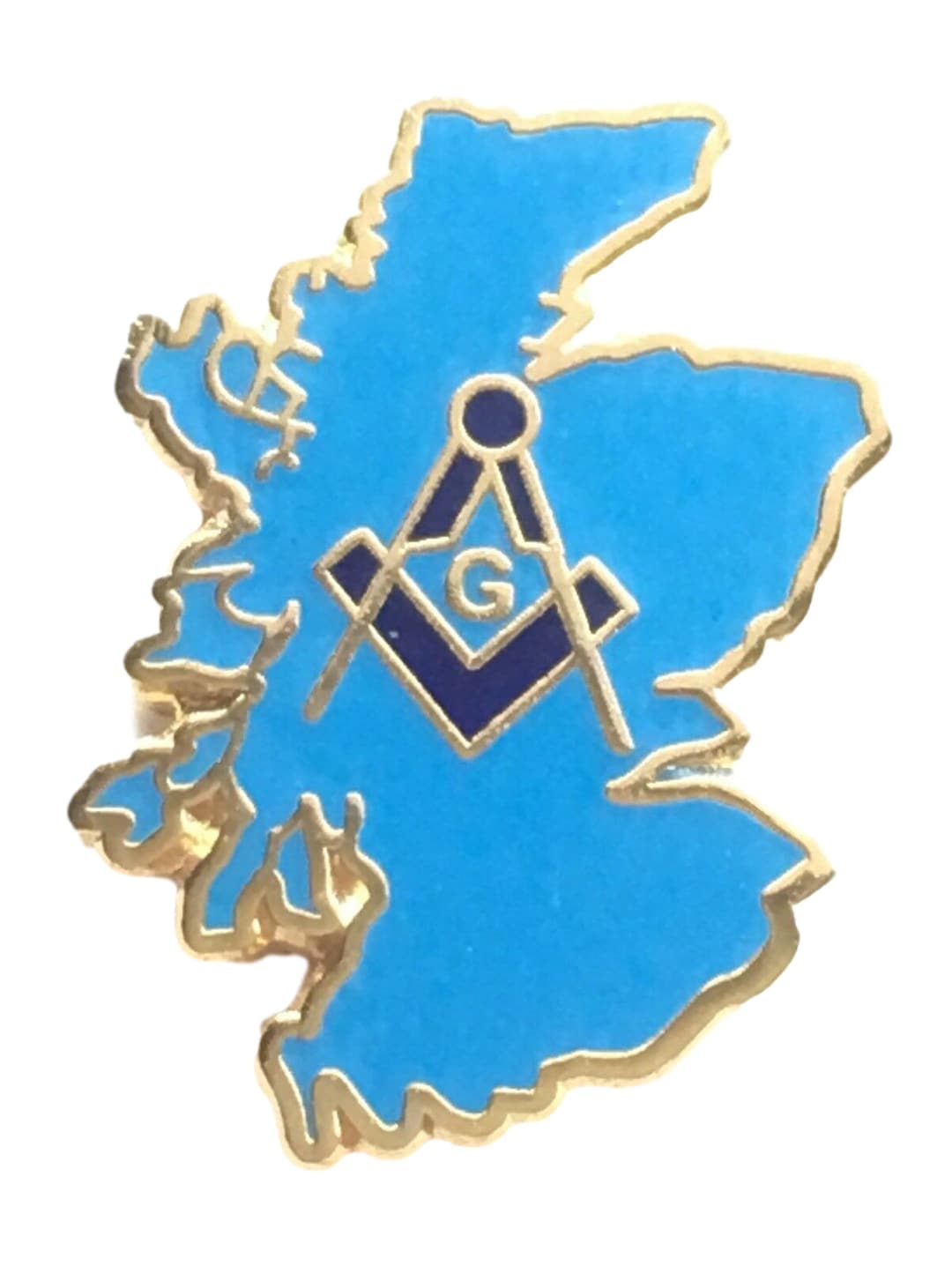 Masonic Crest on Outline Map of Scotland Freemason Enamel - Etsy