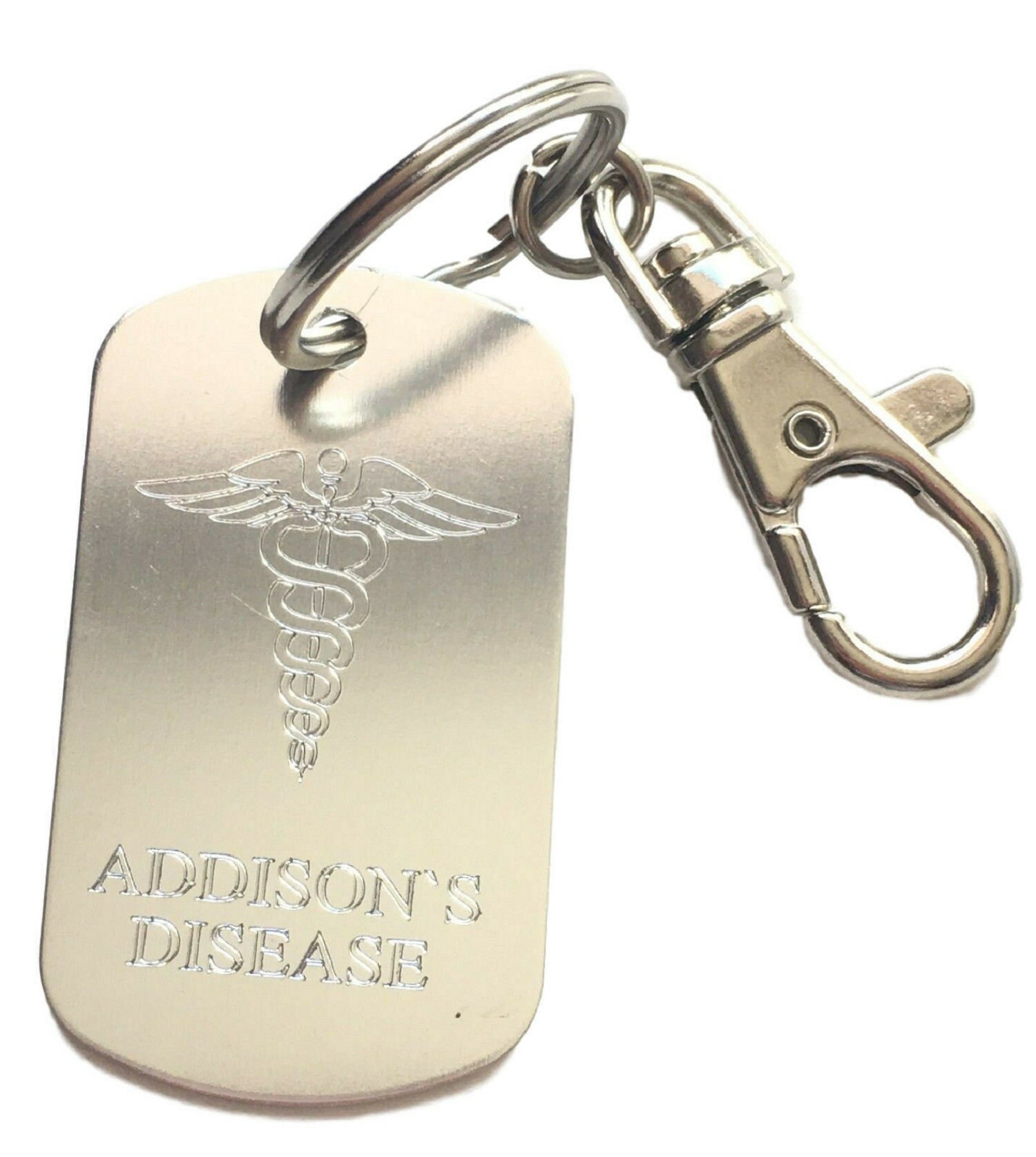 Personalised Addison's Disease SOS Medical Alert ID Tag - Etsy UK