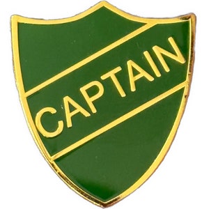 Captain Green School / College Enamel Lapel Pin Badge - Etsy