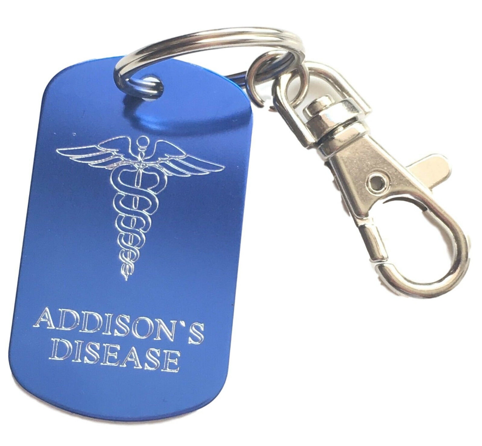 Personalised Addison's Disease SOS Medical Alert ID Tag - Etsy UK