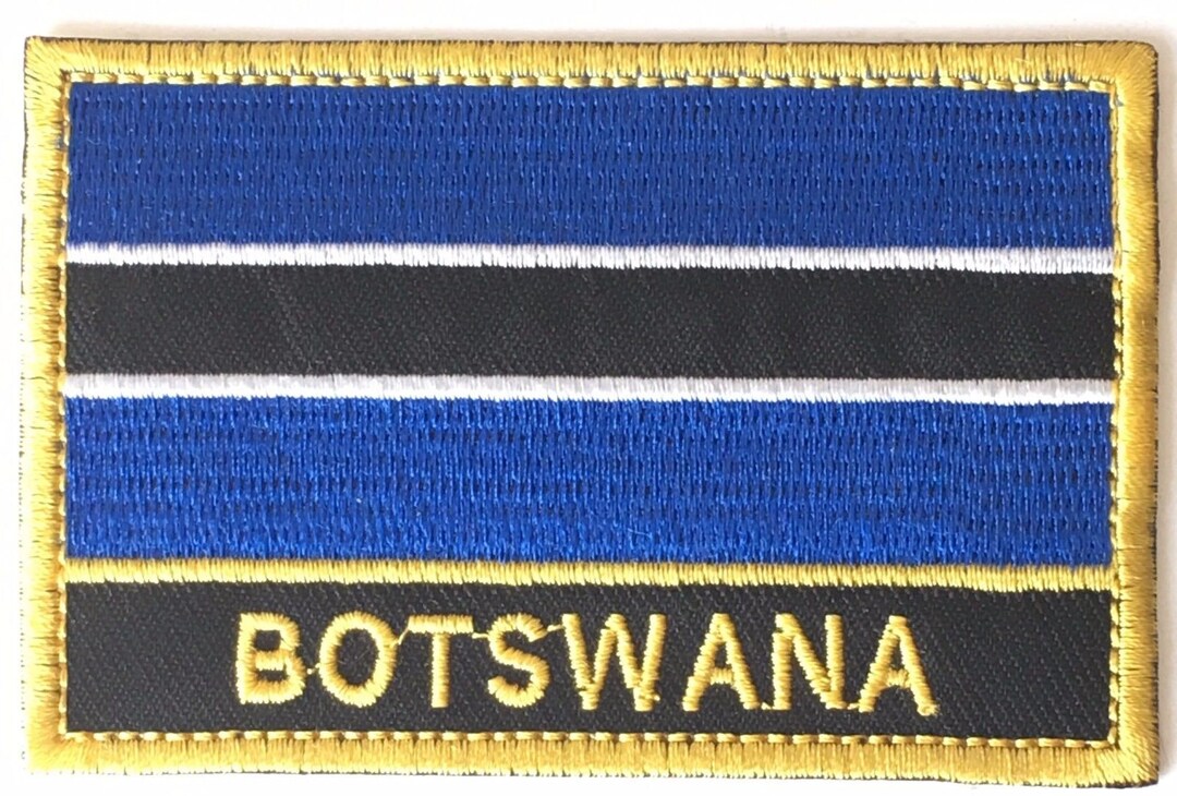 Botswana Embroidered Sew or Iron on Patch Badge - Etsy